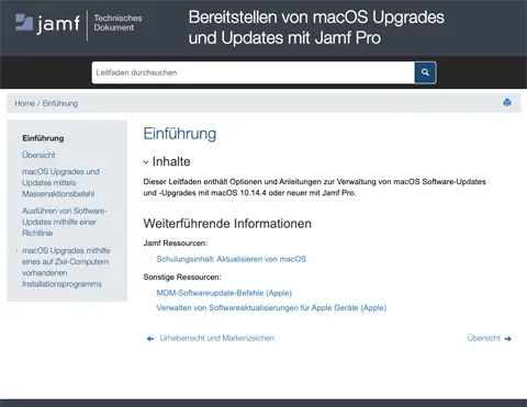 Bereitstellen von macOS Upgrades und Updates mit Jamf Pro | Jamf