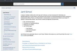 Jamf School Sicherheitsübersicht | Jamf