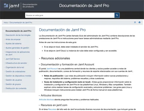 Documentación de Jamf Pro | Jamf
