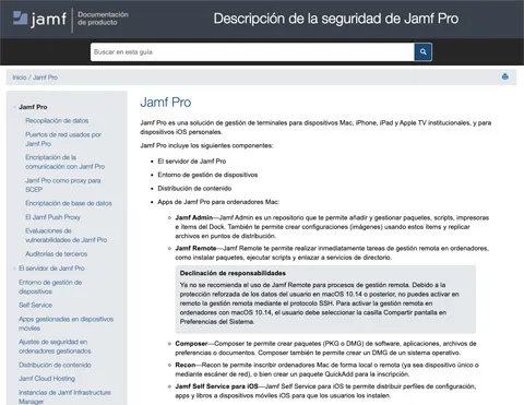 Descripción de la seguridad de Jamf Pro | Jamf