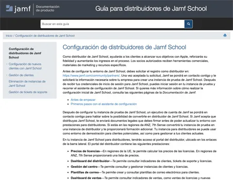 Guía para distribuidores de Jamf School | Jamf