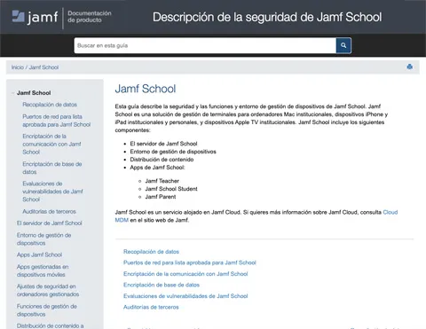 Descripción de la seguridad de Jamf School | Jamf