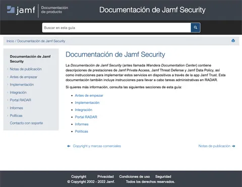 Documentación de productos | Recursos | Jamf