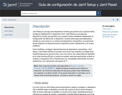 Guía de configuración de Jamf Setup y Jamf Reset | Jamf