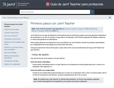 Guía de Jamf Teacher para profesores | Jamf
