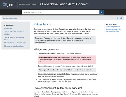 Guide d’évaluation Jamf Connect, Version 2.13.0 | Jamf