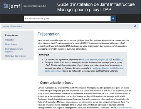 Guide d’installation de Jamf Infrastructure Manager pour le proxy LDAP | Jamf