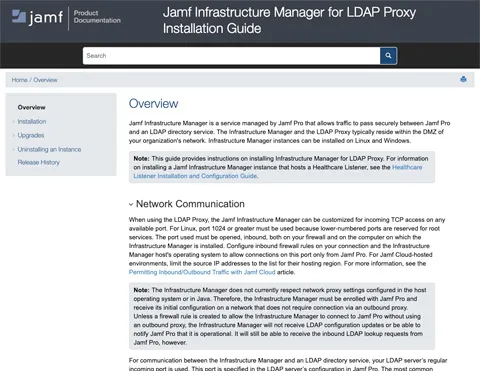 Jamf Infrastructure Manager for LDAP Proxy Installation Guide | Jamf
