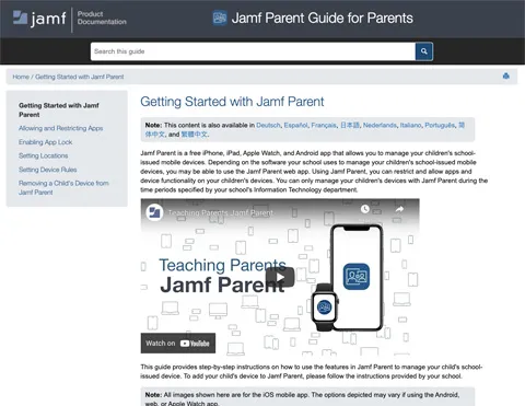 Jamf Parent Guide for Parents | Jamf