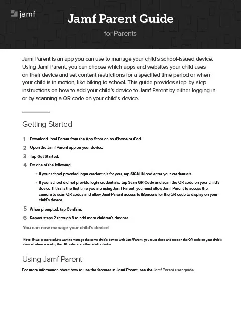 Jamf Parent Guide for Jamf School Parents | Jamf