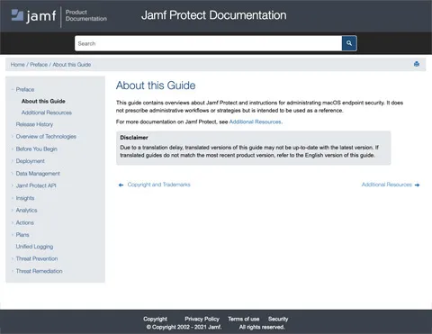 Jamf Protect Documentation | Jamf
