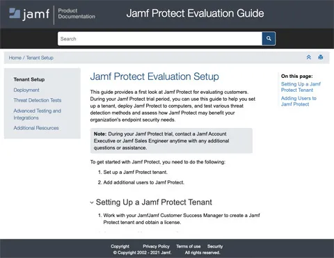 Jamf Protect Evaluation Guide | Jamf