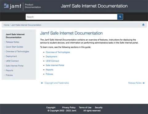 Jamf Safe Internet Documentation | Jamf