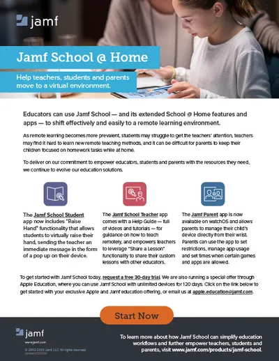 Jamf School @ Home | Jamf School Apps | Distance Learning | Jamf