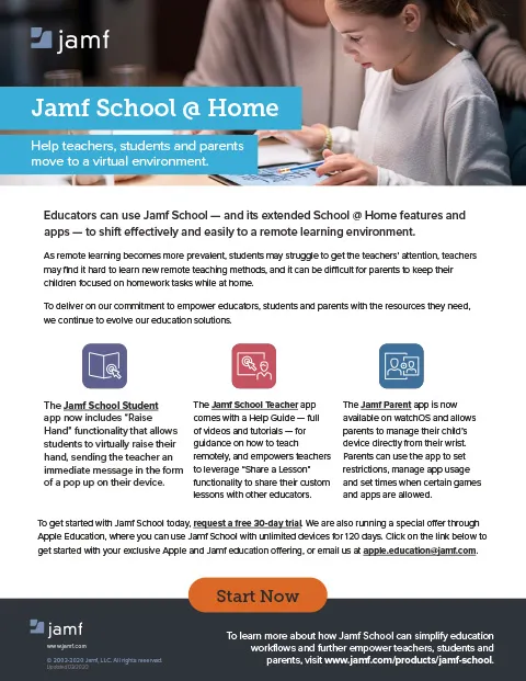 Jamf School @ Home | Jamf School Apps | Distance Learning | Jamf