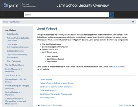 Jamf School Security Overview | Jamf