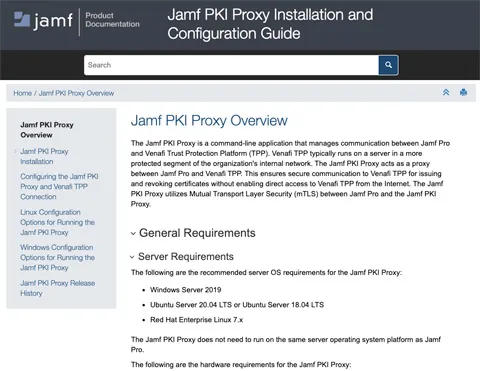 Jamf PKI Proxy Installation and Configuration Guide | Jamf
