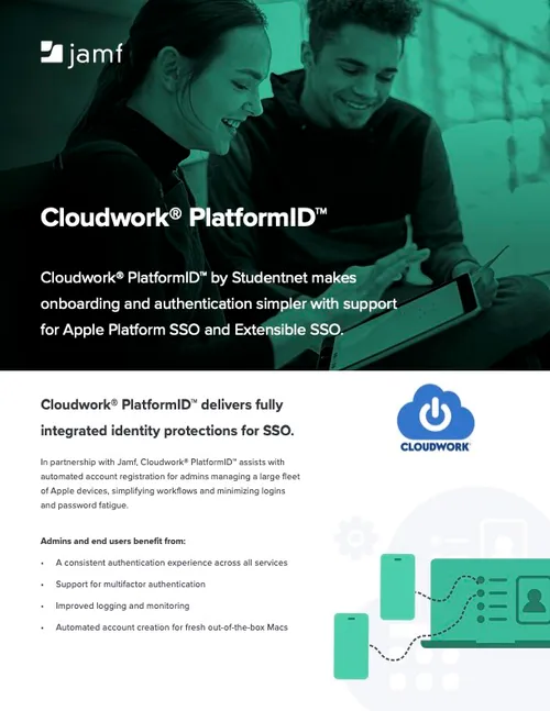 Cloudwork® PlatformID™ by Studentnet Simplifies Onboarding and Authentication