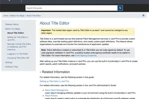 Title Editor Documentation