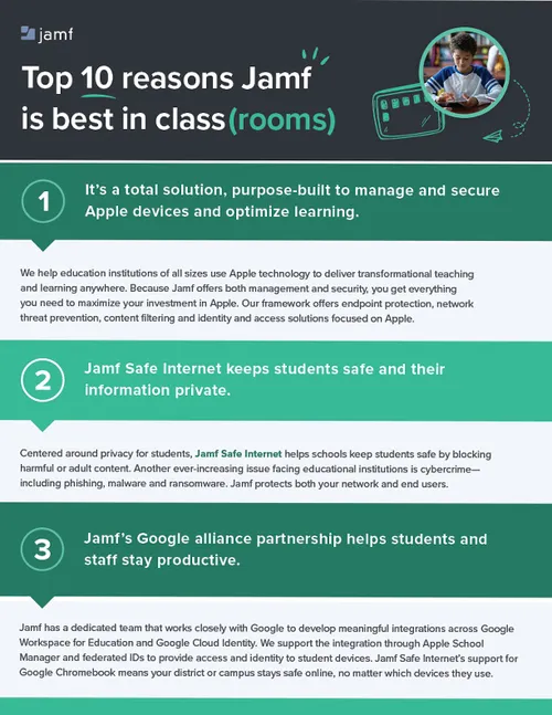 Jamf's education differentiators | Jamf