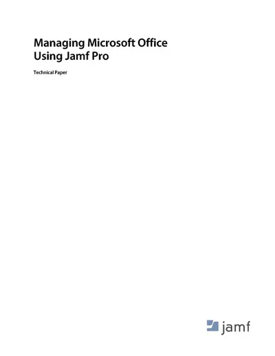Managing Microsoft Office Using Jamf Pro | Jamf
