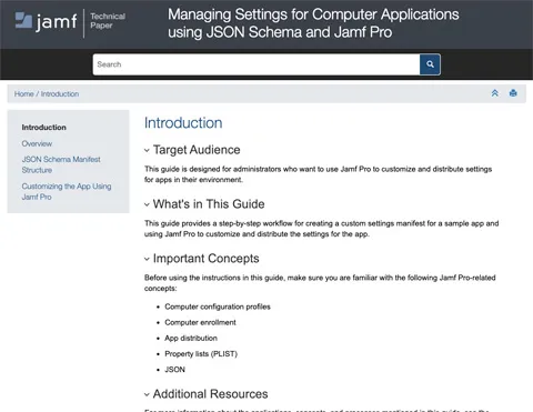 Managing Settings for Computer Applications using JSON Schema and Jamf ...