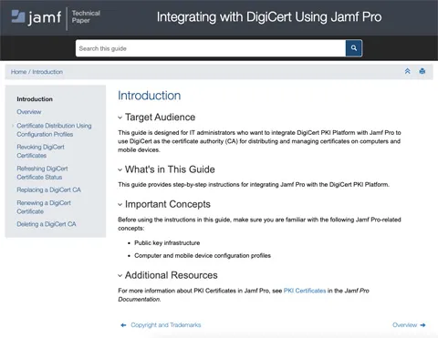 Integrating with DigiCert Using Jamf Pro | Jamf