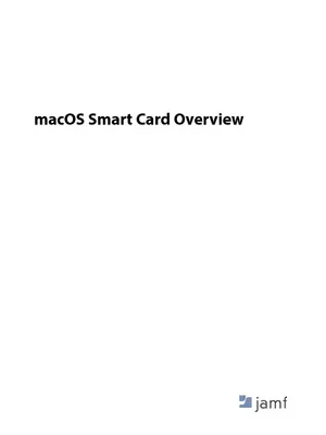 macOS Smart Card Overview | Jamf