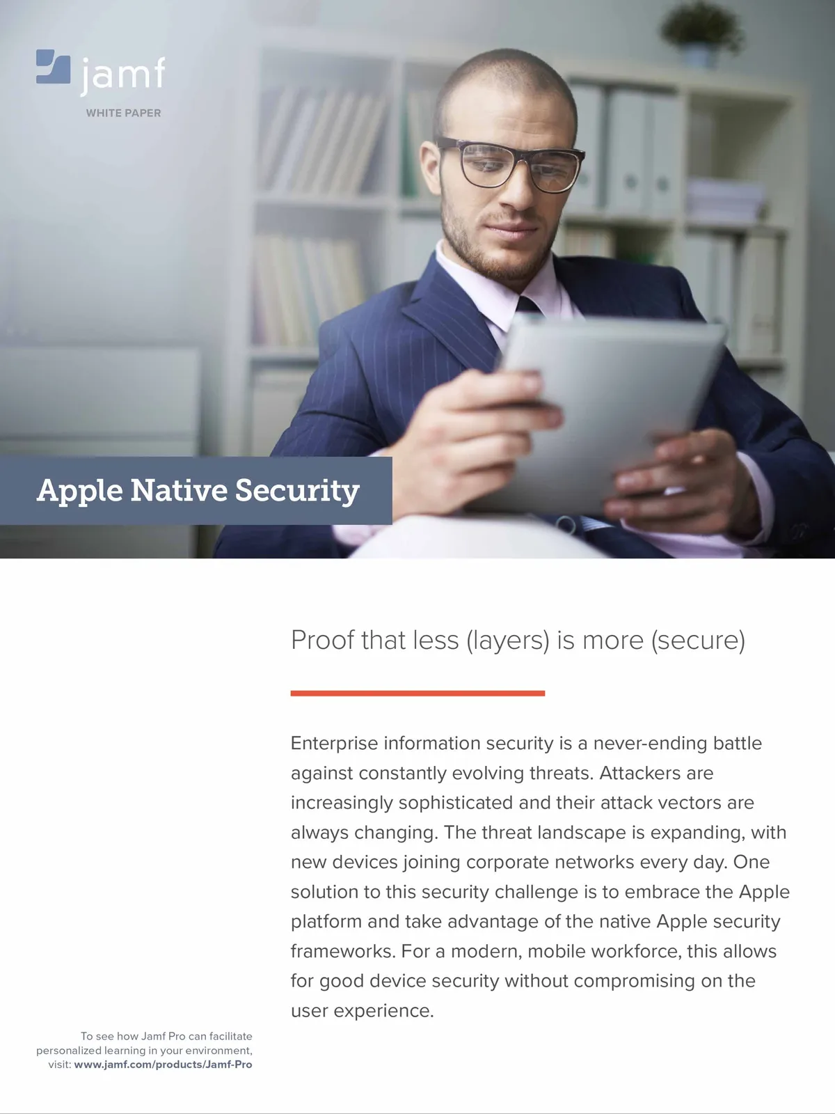 Apple Native Security. Smart choice for Security Managers