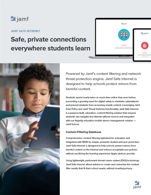 Education network threat protection and content filtering | Jamf Safe ...