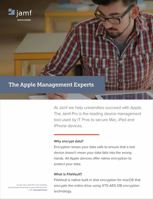 Enforcing Encryption on Mac and iOS Guide for Education | Jamf