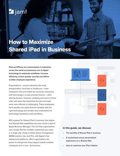 How to Maximize Shared iPad in Business | Jamf