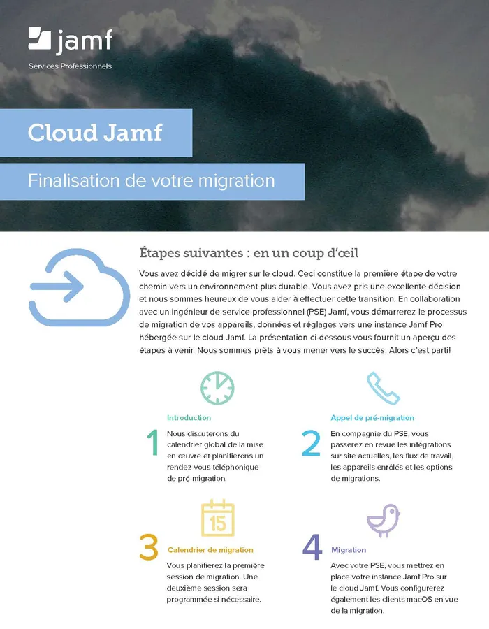 Services cloud : Étapes suivantes | Jamf