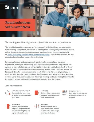 Retail solutions with Jamf Now | White Paper | Jamf