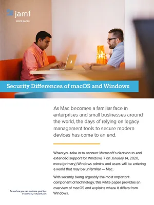 Diferencias en seguridad entre macOS y Windows | Jamf