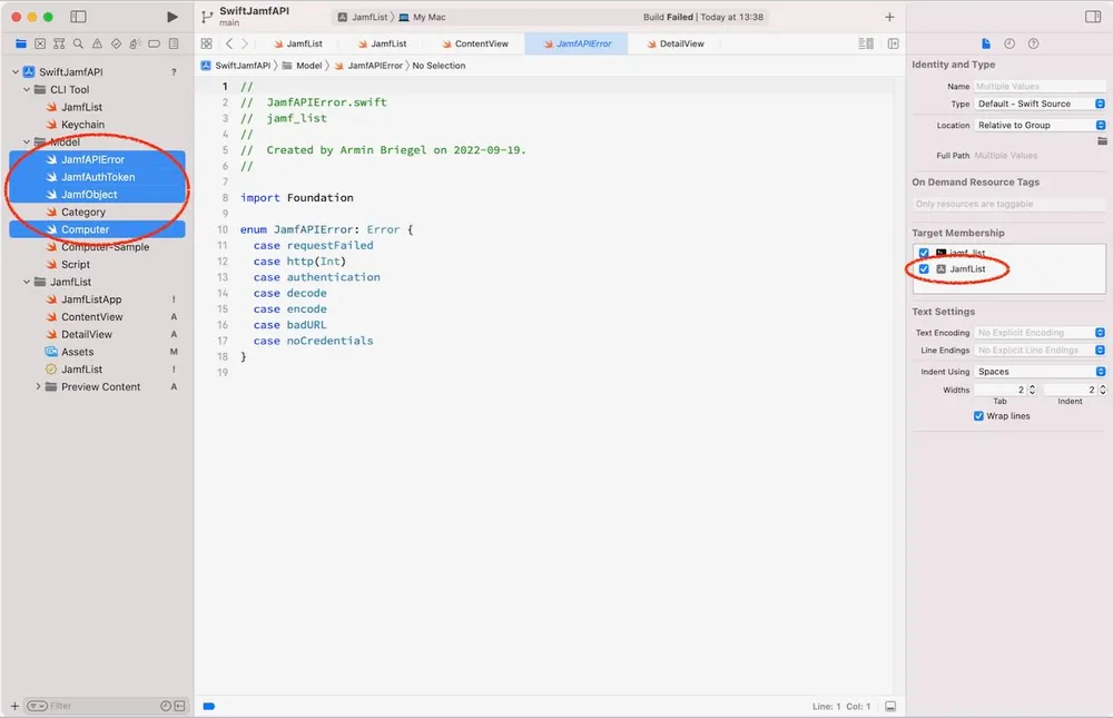 Jamf Pro API and Apple's Swift: Building the SwiftUI App Jamf Pro API and Apple's Swift: Building the SwiftUI App