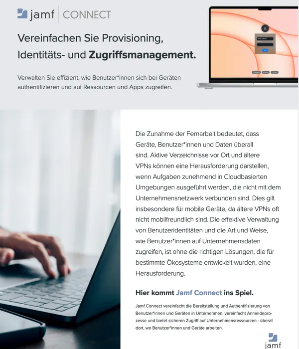Jamf Connect Übersichtsbroschüre | Jamf